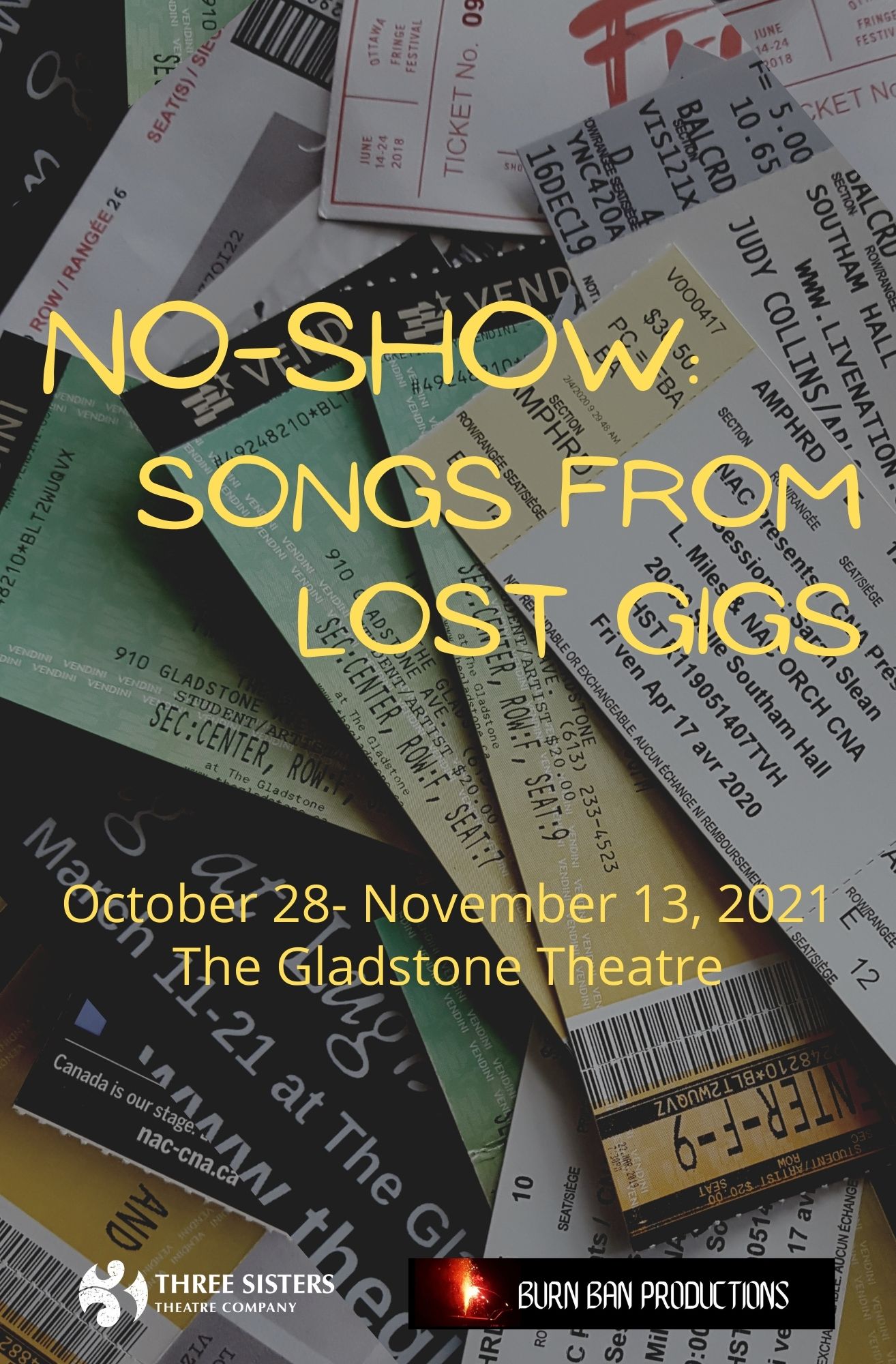 No-Show: Songs from Lost Gigs – Show Programme | Three Sisters
